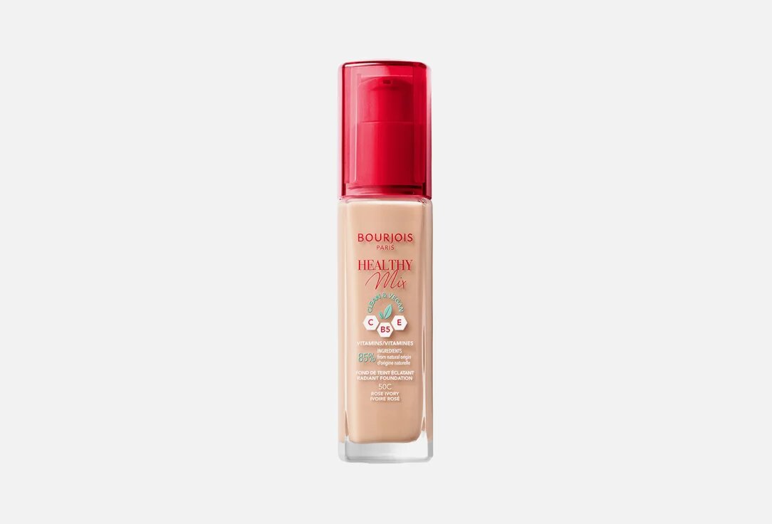Тональный крем Bourjois Healthy Mix Clean, оттенок 50c, Rose ivory, 30 мл