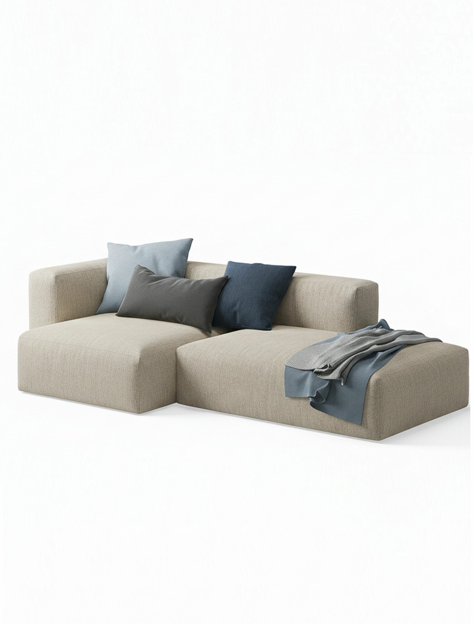 Диван NEO размер R 227х123х72 бежевый