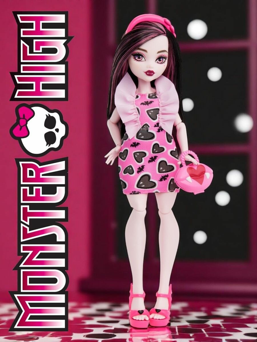 Шарнирная кукла Monster High HKY74 Дракулаура Монстр Хай