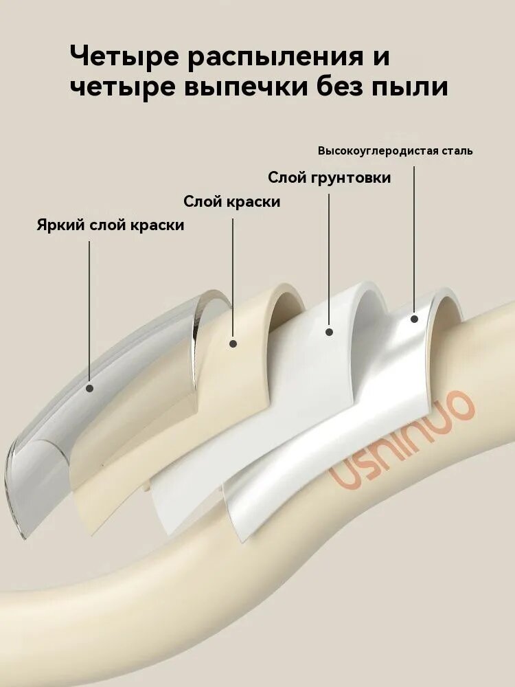 Детский велосипед Ushinuo, 14 дюймов, подходит для роста (90-105) см, стальная рама, унисекс, розовый/белый — фото 1