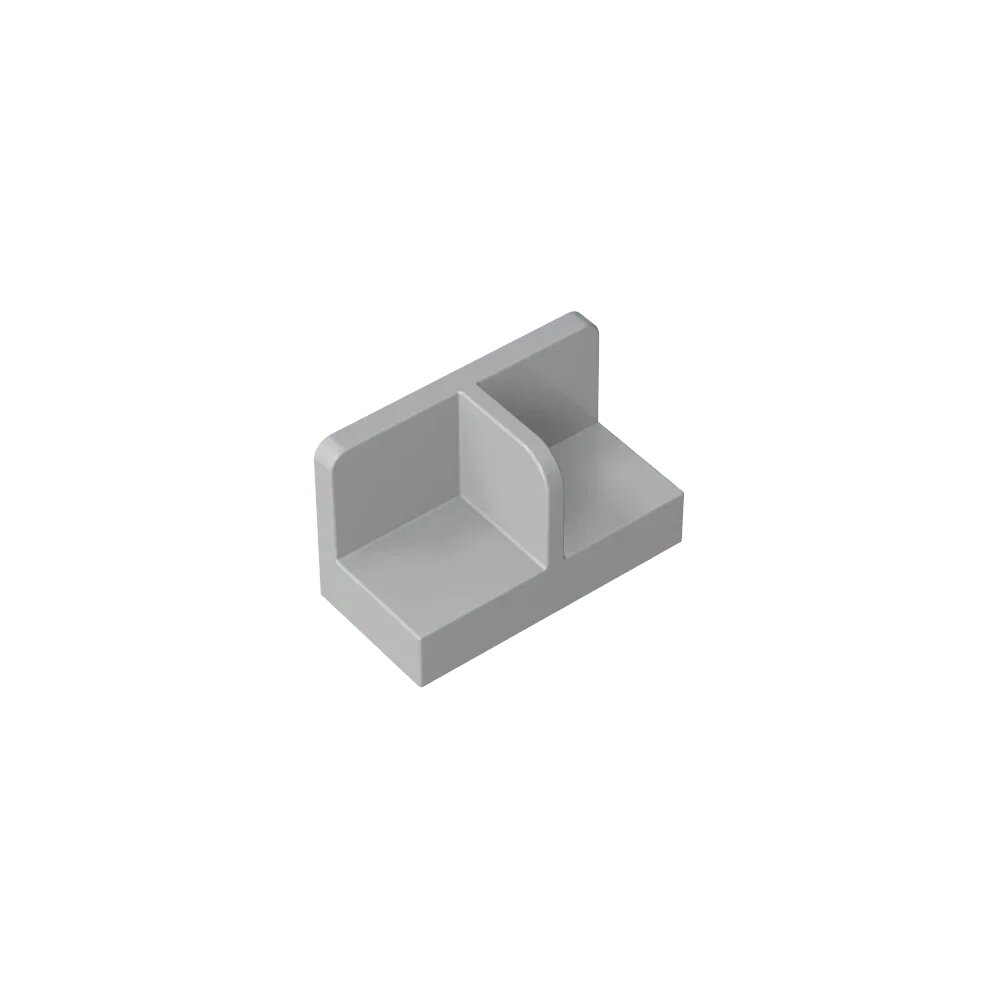 Gobricks панель 1x2x1, Серый (071), 18+