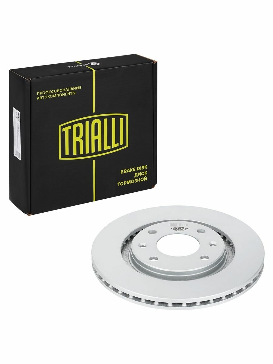Диск тормозной передний вентилируемый TRIALLI DF270312 для Peugeot Partner, Citroen Berlingo