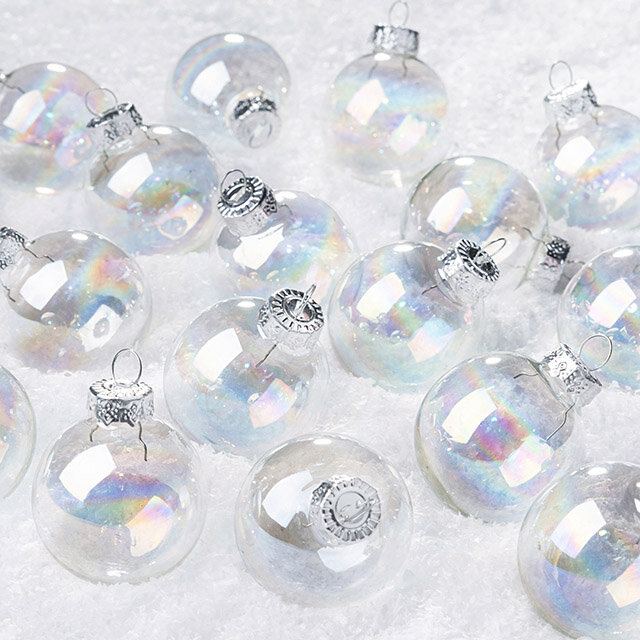 Набор стеклянных елочных шаров 3.5 см перламутровый mix, 16 шт, Koopman, ARB102070