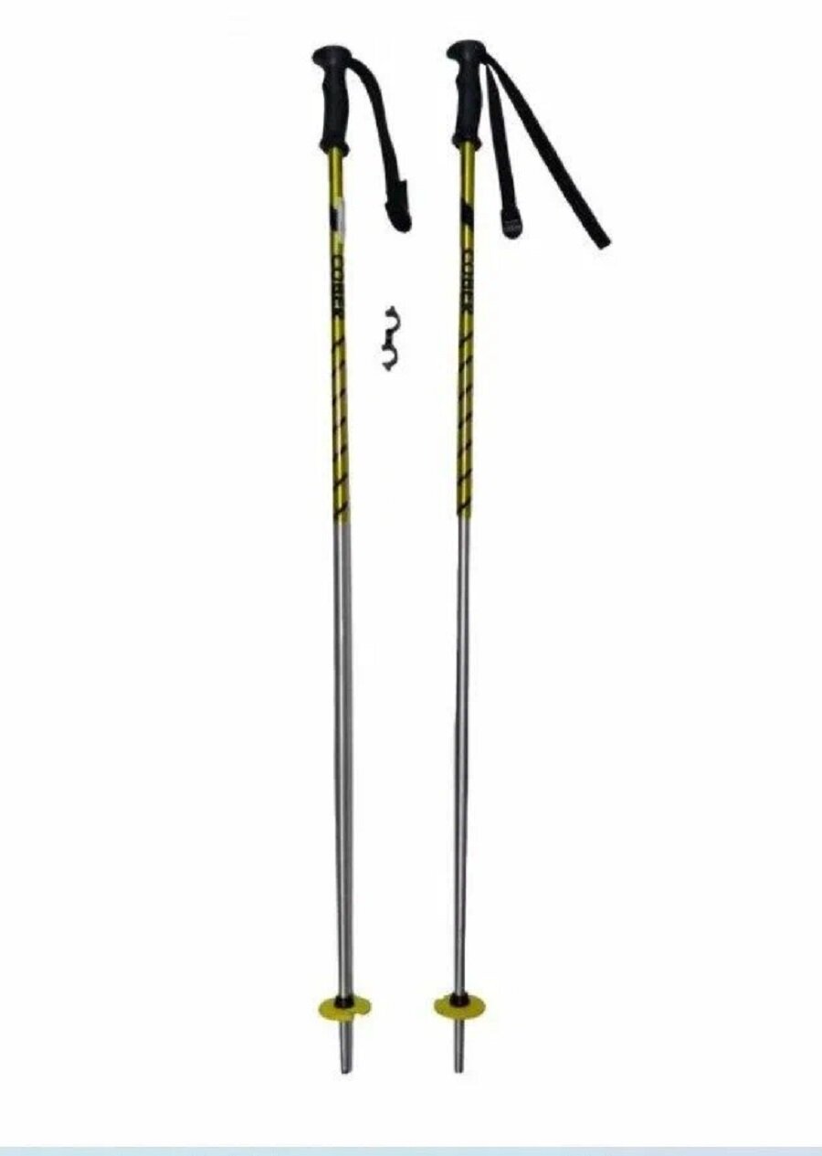 Горнолыжные палки COBER Rental Player Jr 16 mm, универсальные, 100 см, желтый/серебристый