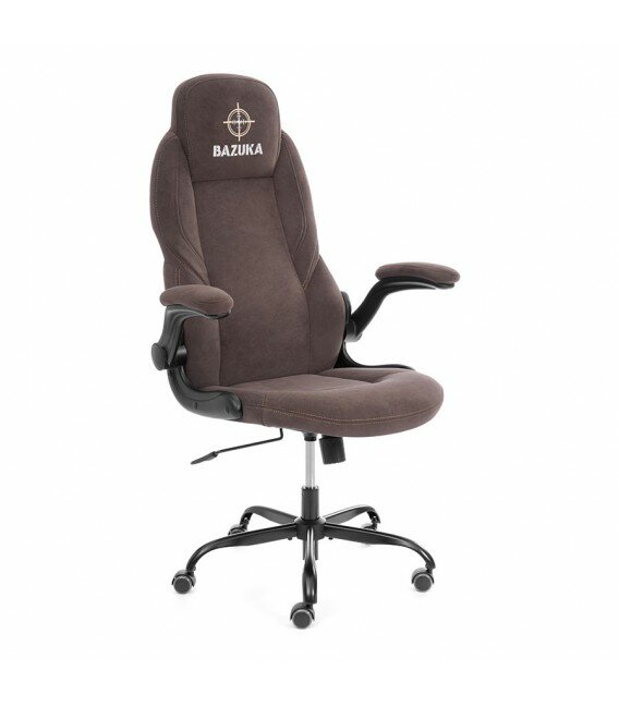 TetChair Кресло компьютерное BAZUKA MetalBL, велюр коричневый