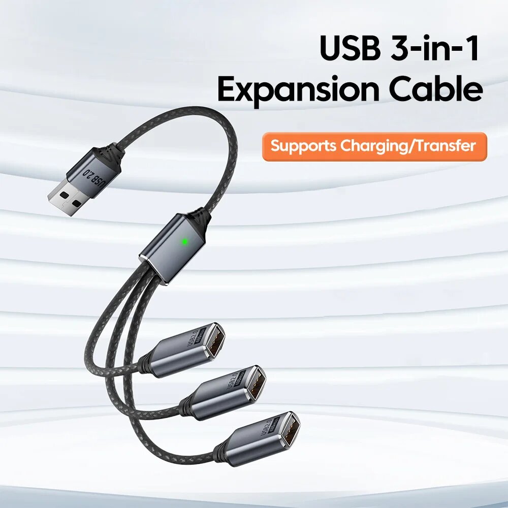 USB 3-в-1 кабель для зарядки и передачи данных