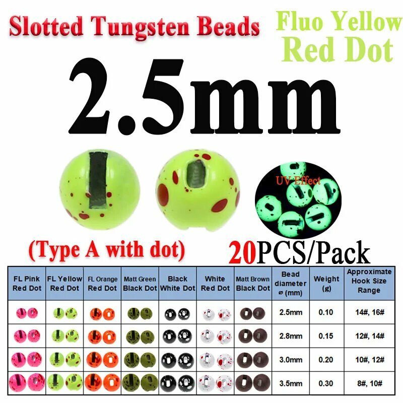 Vtwins Быстро тонущие бусины для нахлыстовой рыбалки Зеленый, 2.5mm 20pcs FLCharA