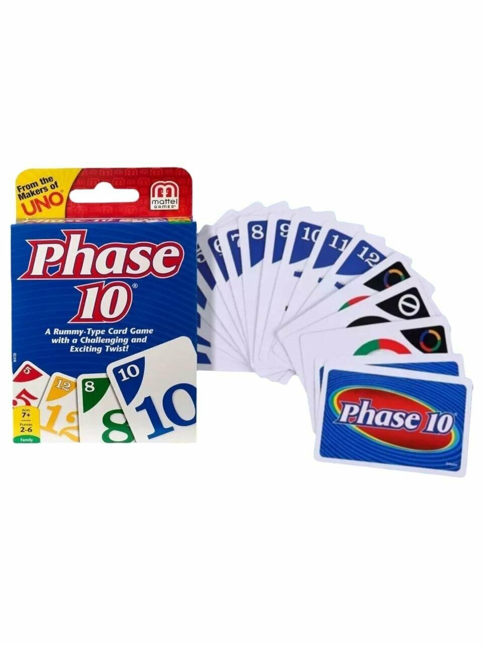 Карточная настольная игра, Phase 10, Фаза 10, для детей и взрослых