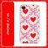 Чехол на Apple iPhone 4/4S / Айфон 4/4S с принтом "Hearts and ribbons 1 - 14 фев...
