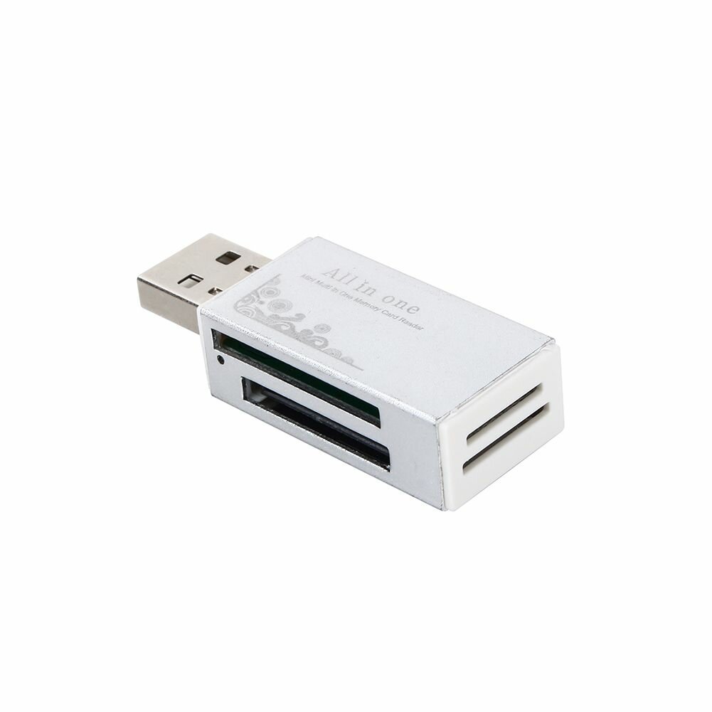 Умный картридер для карт памяти USB 2.0 алюминиевый для Memory Stick Pro Duo Micro SD TF M2 MMC SDHC