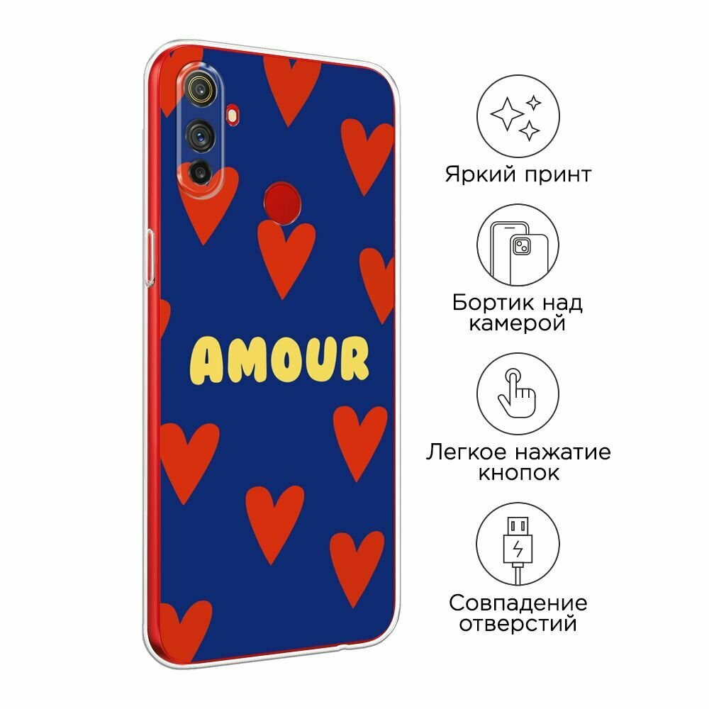 Чехол на Realme C3 / Реалми C3 с принтом "Amour art - 14 февраля" — фото 1