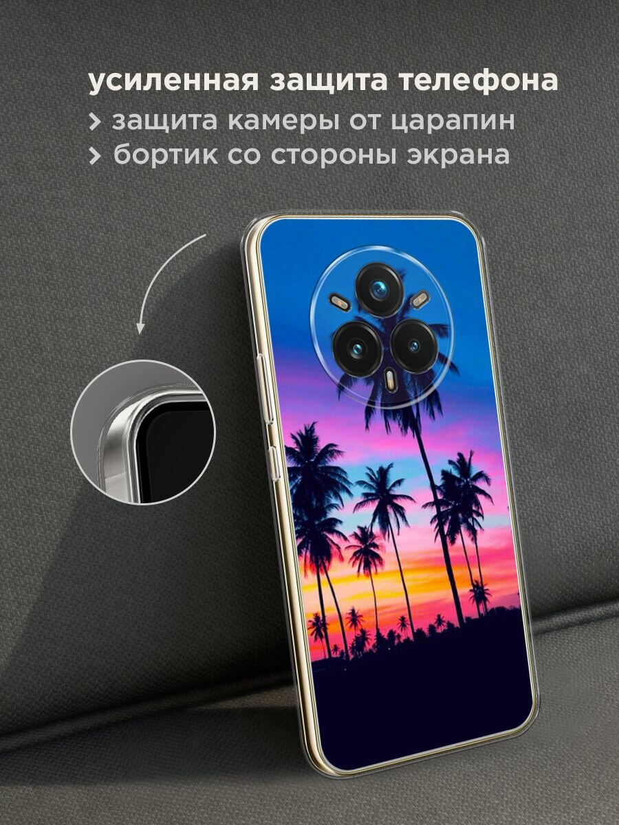 Чехол на Realme 14 Pro+ / Реалми 14 Про+ с принтом "Закат 5" — фото 1