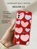 Чехол на Realme C3 / Реалми C3 с принтом "Пастельные сердечки", прозрачный