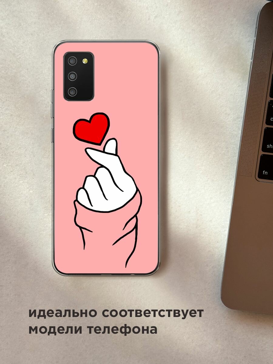 Чехол на Samsung Galaxy A02s / Самсунг Галакси A02s с принтом "Милое сердечко" — фото 1