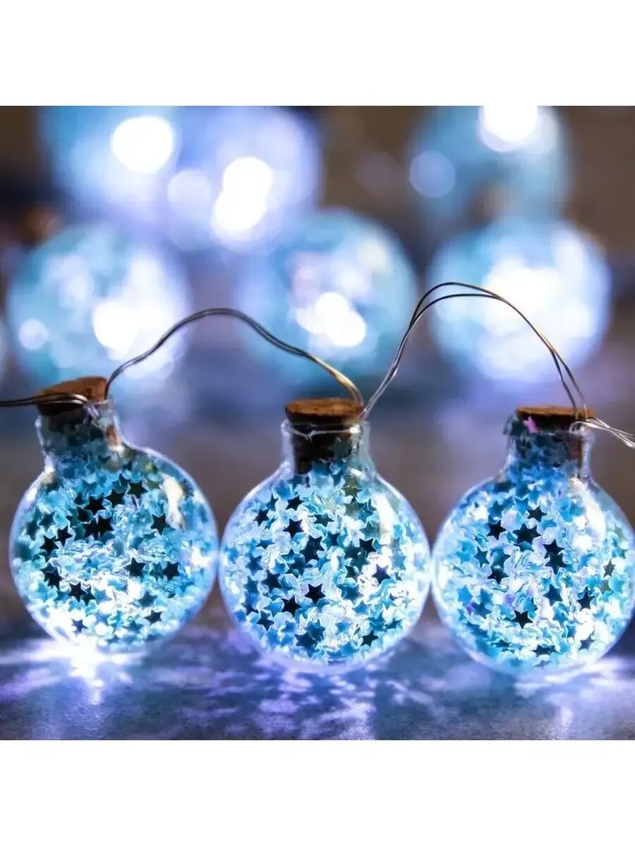 Гирлянда новогодняя лампочки на елку 1.6 метра