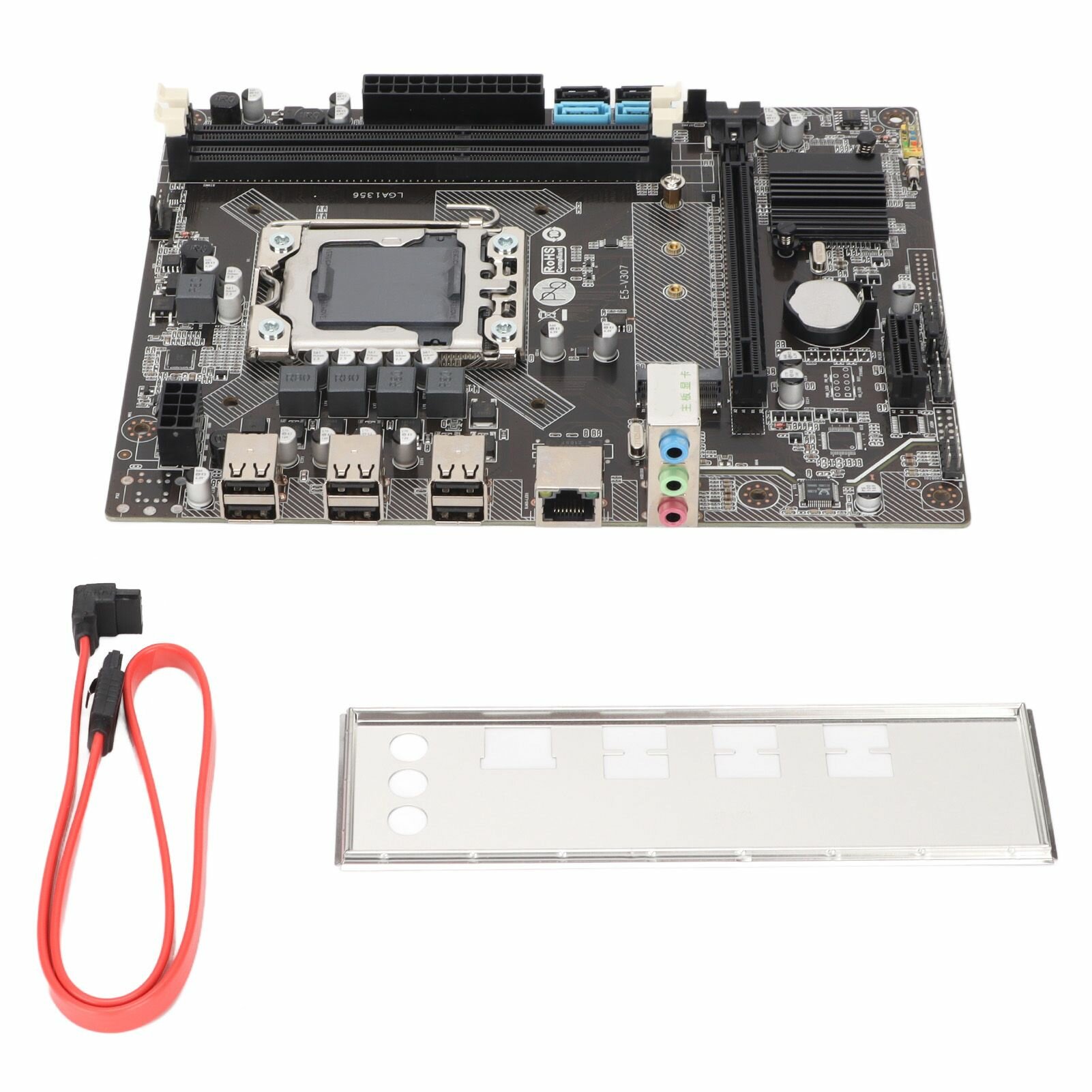 Матплата HM65, 6-ядерник, LGA1356, SATA, для Intel