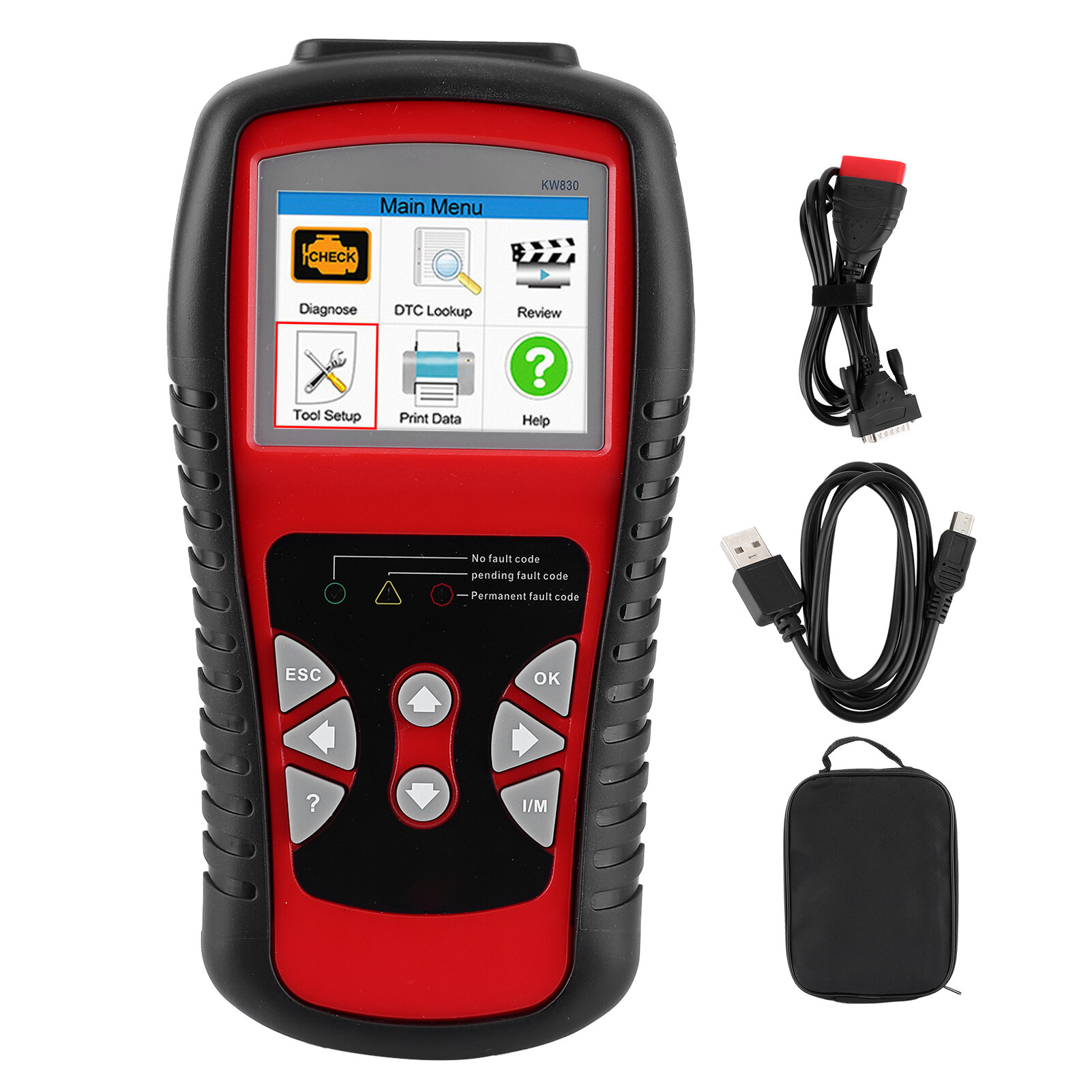 Auto obd2 код чтения считывателя считывания стирания