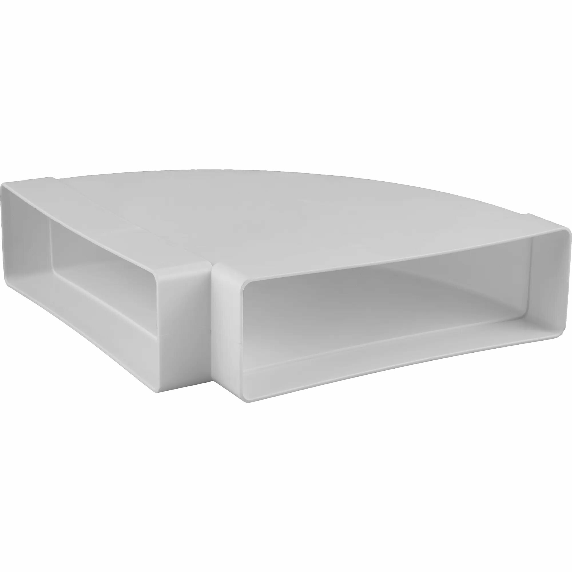 Equation Колено горизонтальное для плоских воздуховодов 60x204 мм 90 градусов пластик