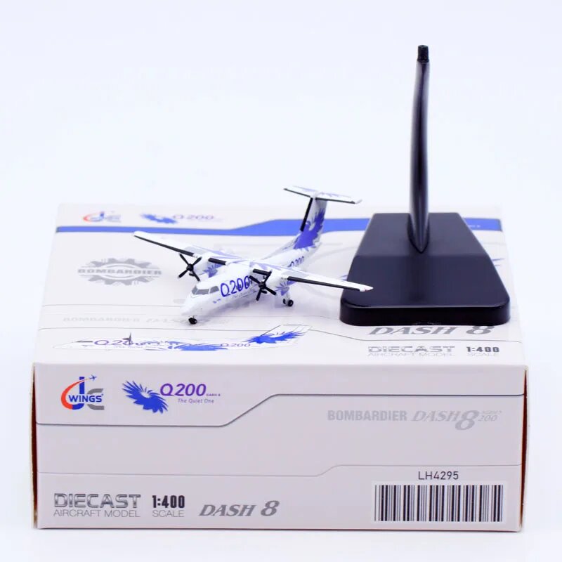 Коллекционный самолет из сплава LH4295, подарок, фотосессия 1:400 De Havilland, Канада, бомбардир Dash 8-Q200, модель литая самолета