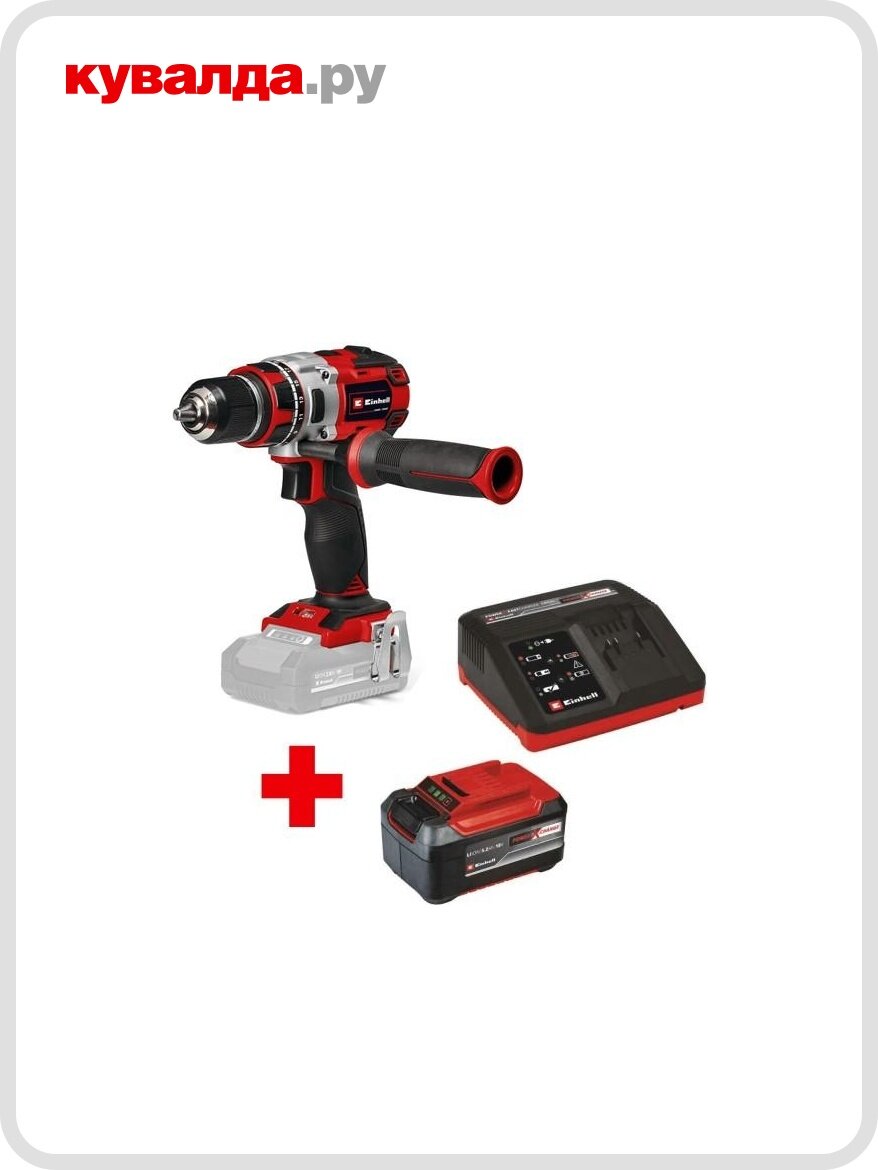 Дрель-шуруповерт аккумуляторная EINHELL 4514300SET PXC TP-CD 18/60 Li BL 1 акк. PXC Plus 5.2Aч 18B