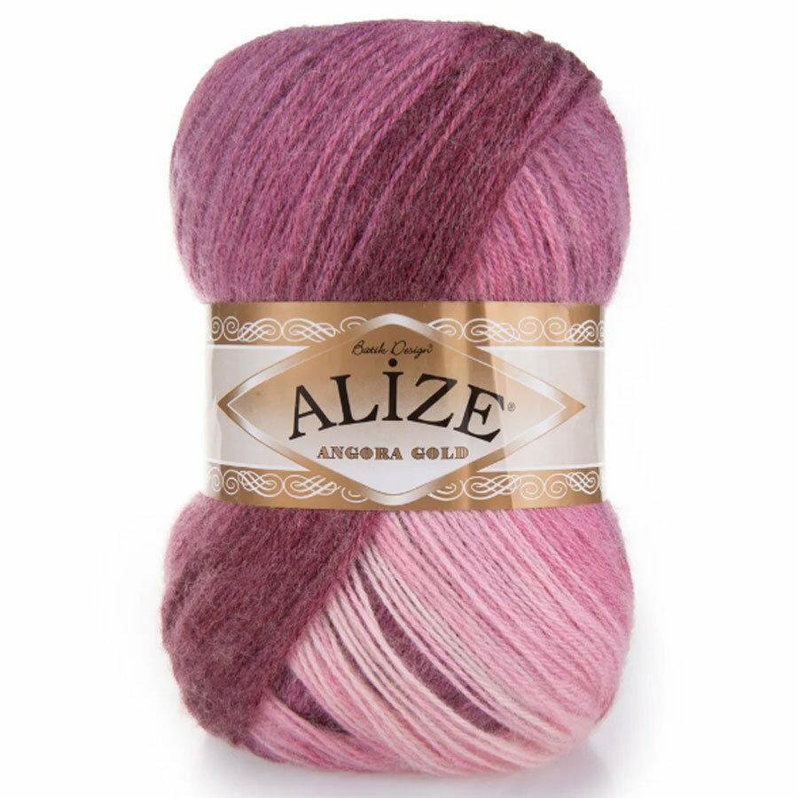 Пряжа Alize ANGORA GOLD BATIK 1895 батик (5 мотков)