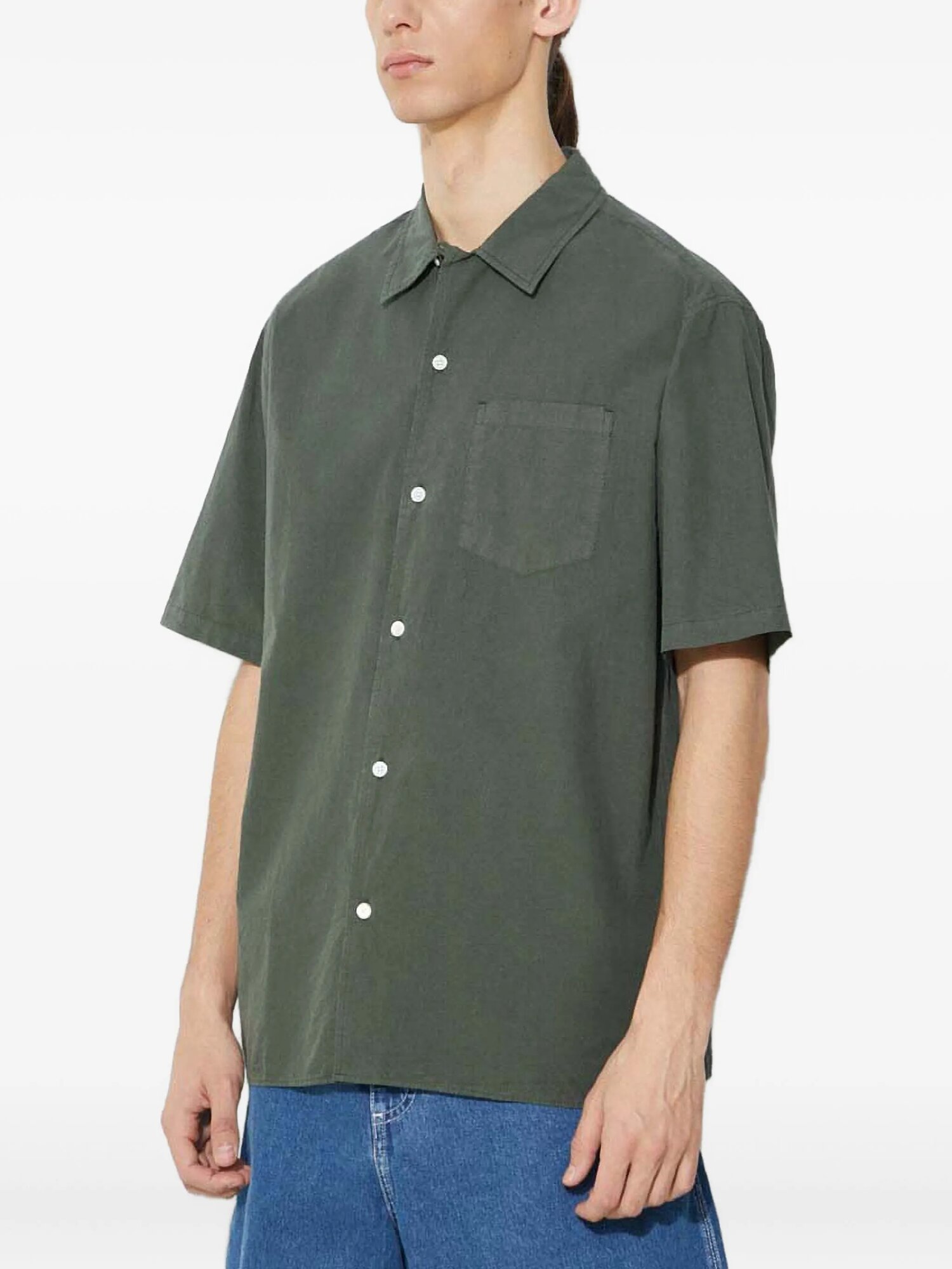 Рубашка Norse Projects Carsten, размер L, green — фото 1