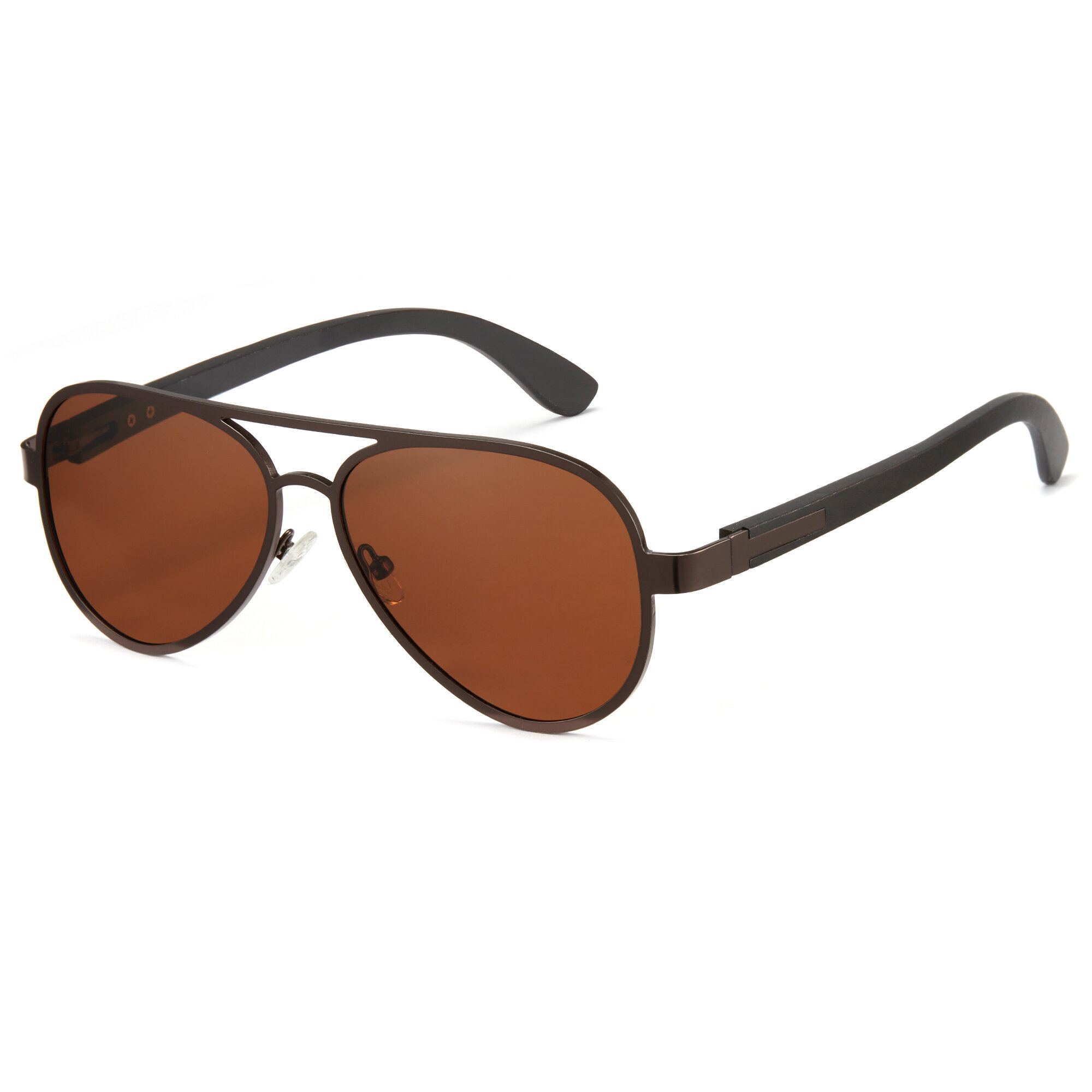 CYXUS Metal Wooden Aviator Sunglasses Women's OneSize