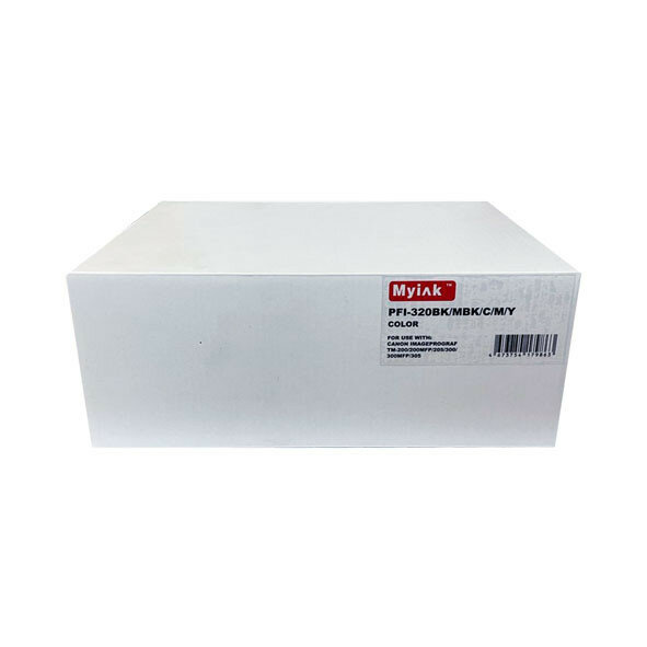 Перезаправляемые картриджи ПЗК PFI-320 для CANON imagePROGRAF Canon TM-250, TM-255, TM-350, TM-355 permanent чип, 5шт MyInk
