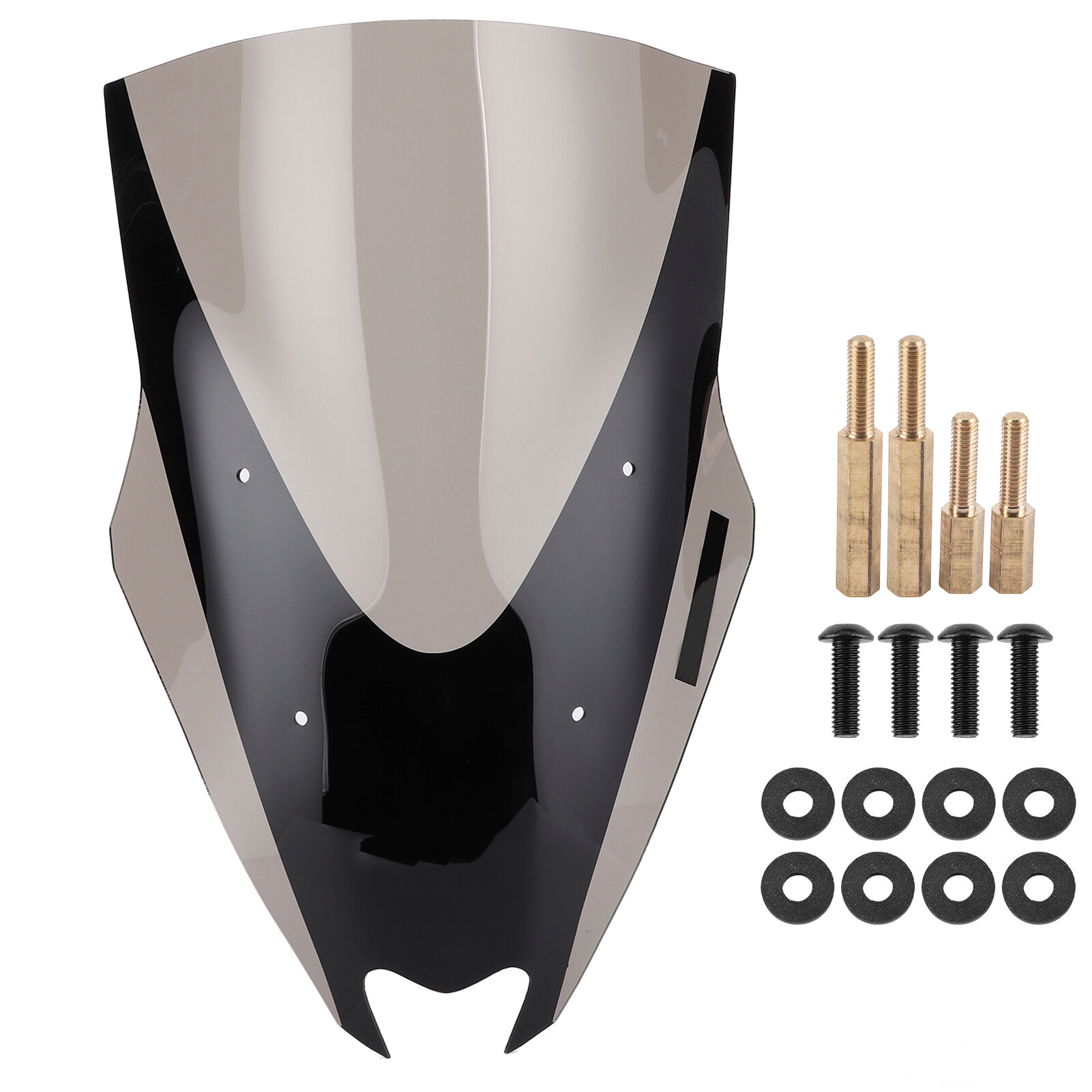 Ветровое стекло повышенной высоты для мотоцикла YAMAHA NMAX 125/155 2015-2018 (коричневое)