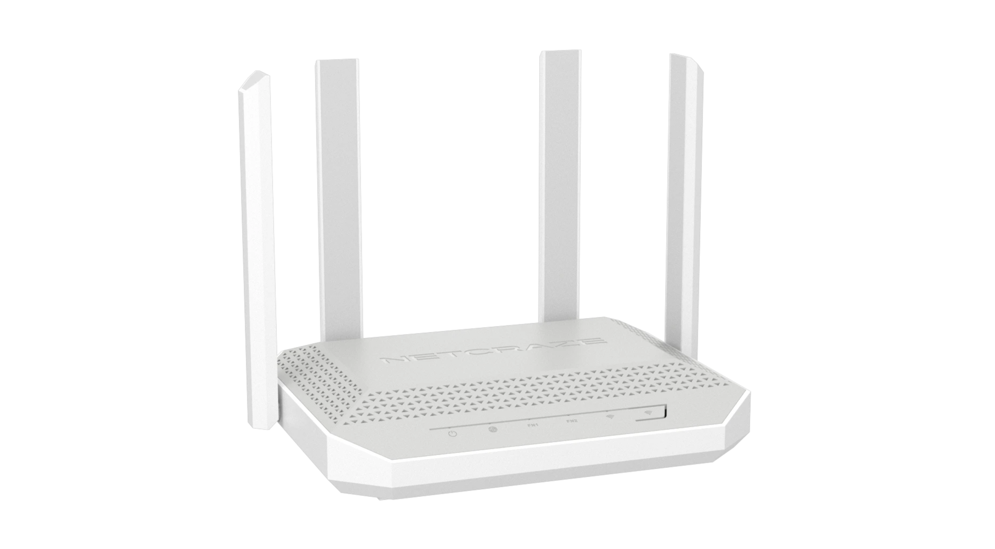 Wi-Fi роутер Netcraze GIGA NC-1012, Mesh, 1000 Мбит/с, 2500 Мбит/с, Wi-Fi 2976Мбит/с, 1*USB2.0, 1 *USB3.0, белый