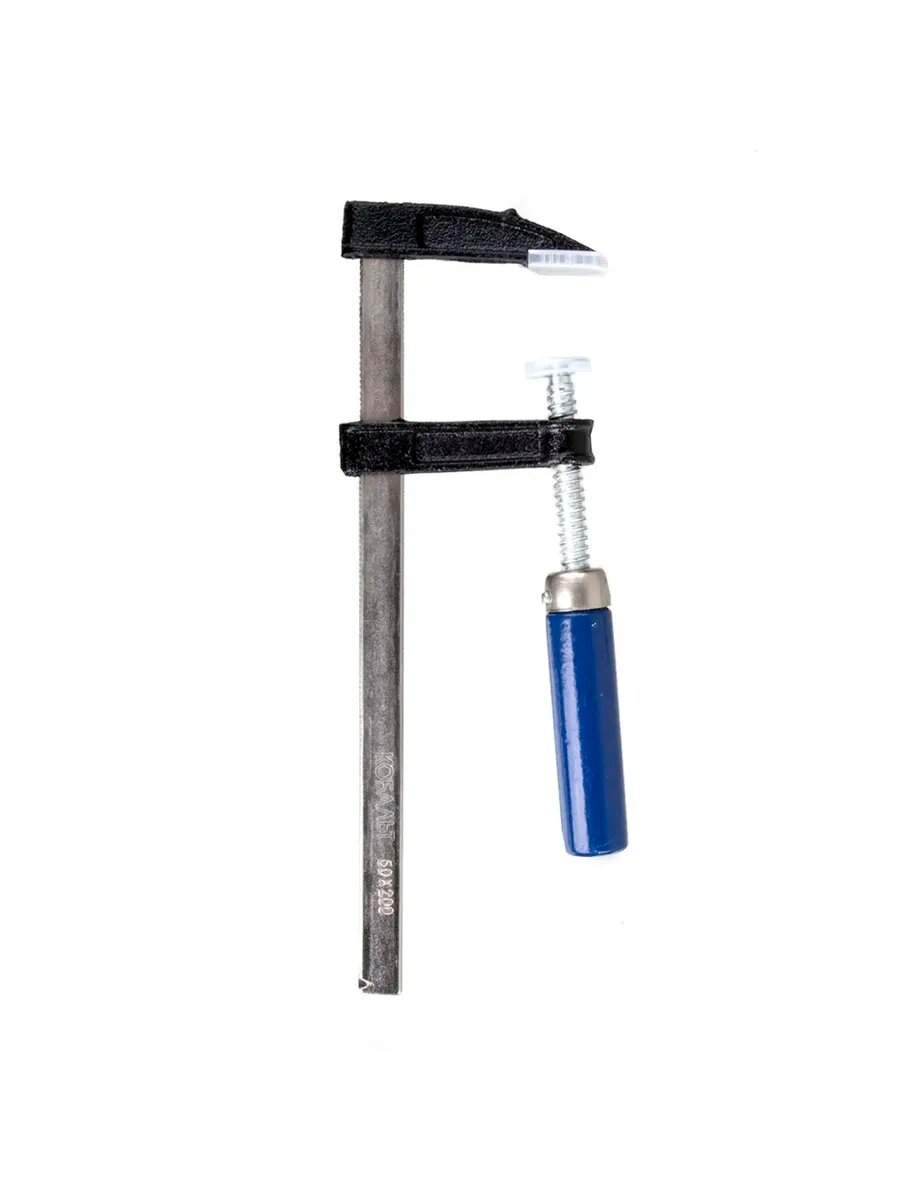 Струбцина F-образная 50 x 200 мм, деревянная рукоятка