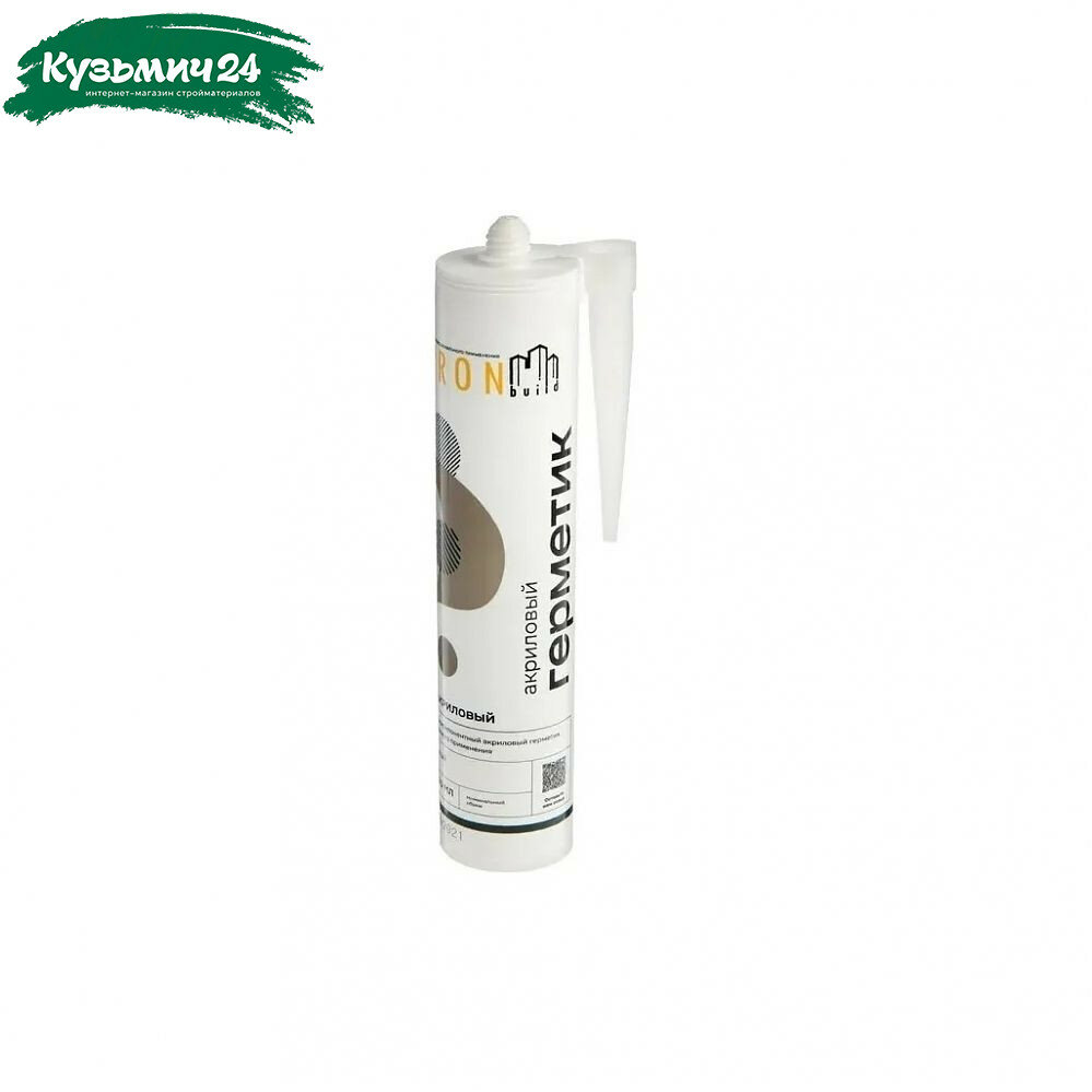 Герметик акриловый Kronbuild, для внутренних и наружных работ, белый, 280 мл