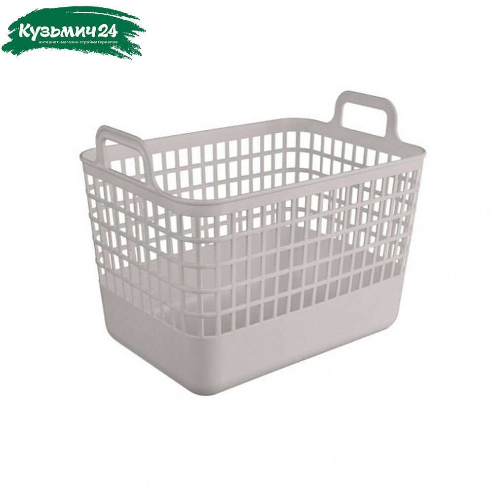 Корзина Econova Ково универсальная, 224х255х320 мм, 15 л, серый, 435296011