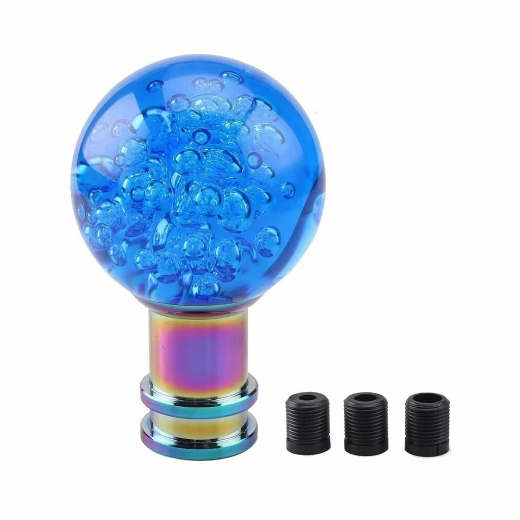 Головка шестерни из акрилового хрусталя Bubble gear-синий