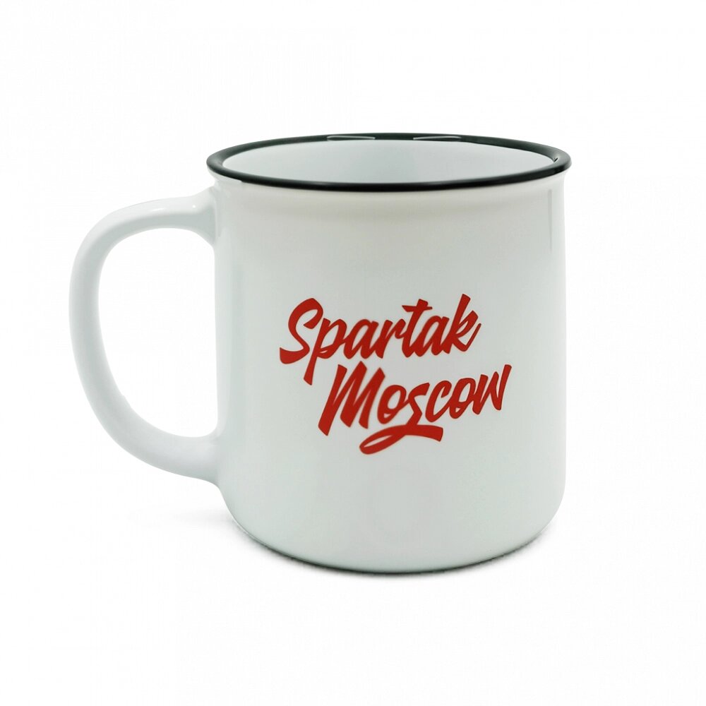 Кружка фаянсовая "SPARTAK MOSCOW", 400 мл, белая, ФК Спартак