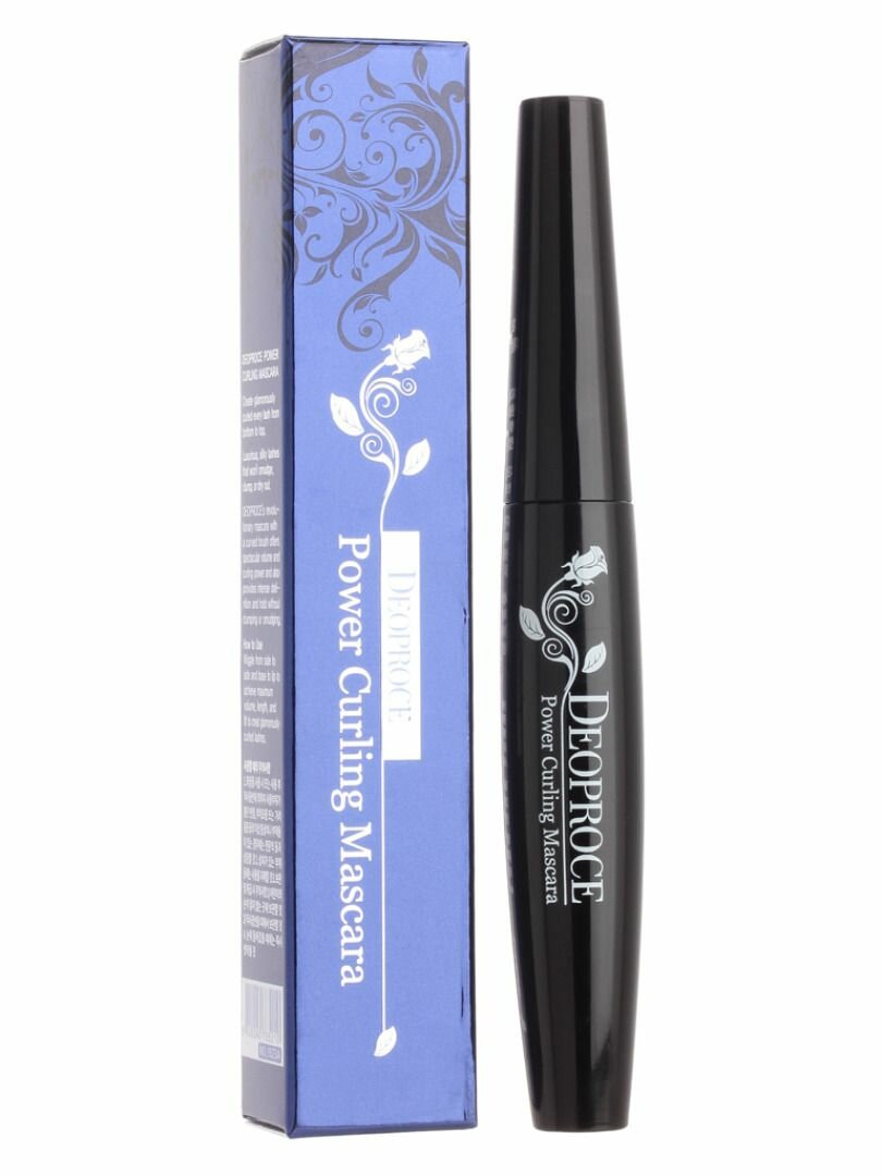 Deoproce Тушь для ресниц черная подкручивающая с изогнутой щеточкой Power Curling Mascara 10 ml