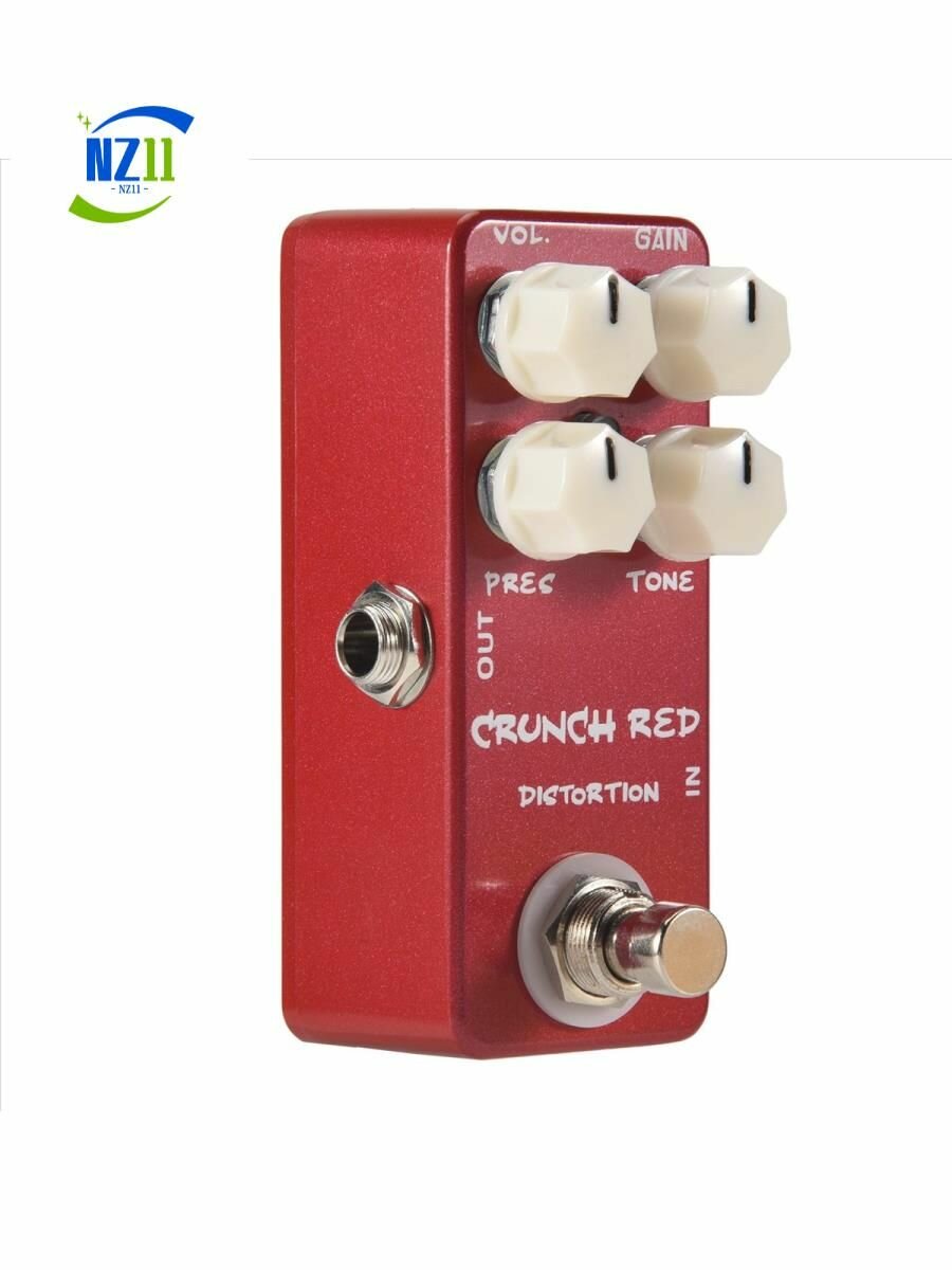 (I G) Mini Guitar Effect Pedal Crunch красный Distortion Peal True Bypass Цельнометаллический корпус