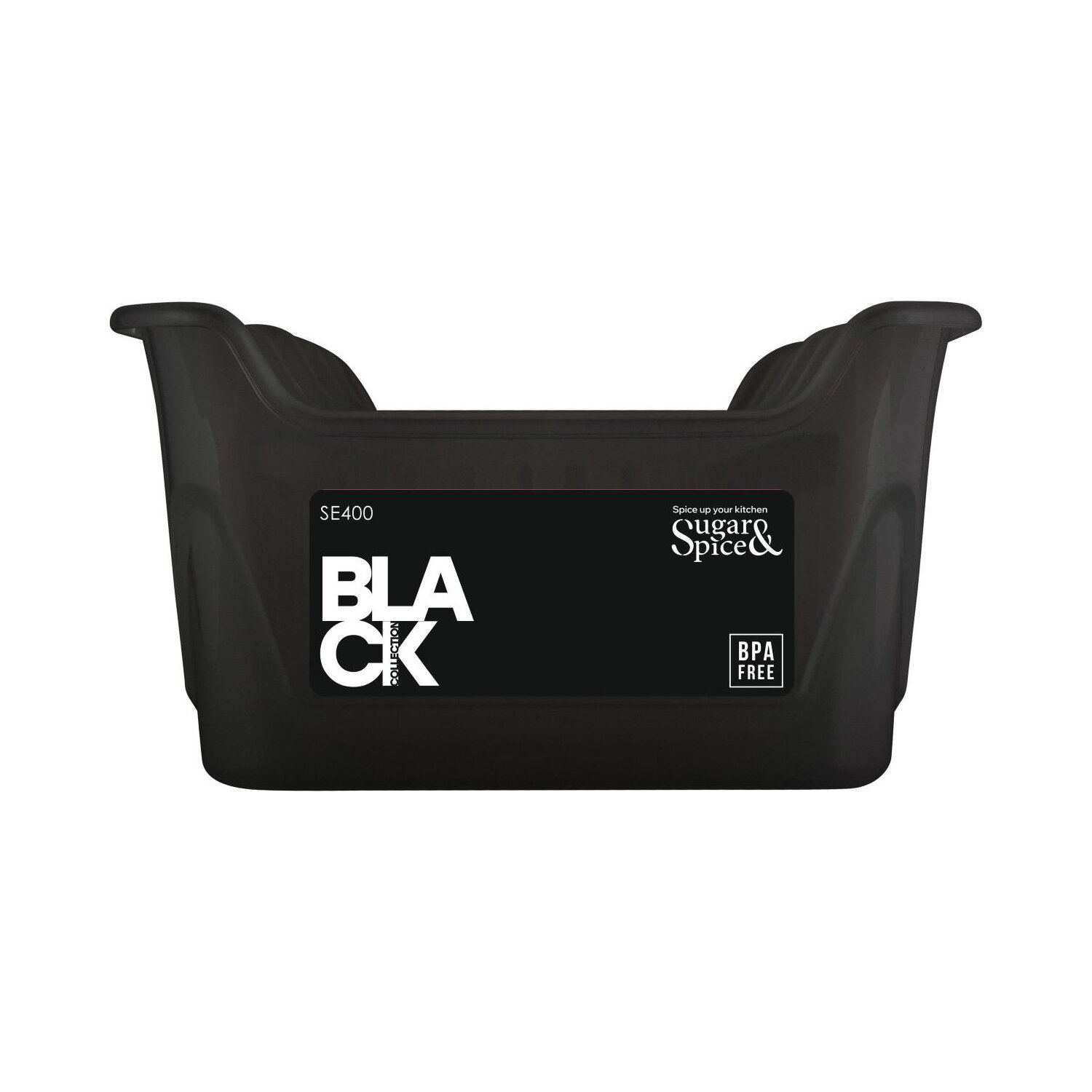 Органайзер для специй Sugar&Spice Black, 28 см x 14,3 см x 7,8 см