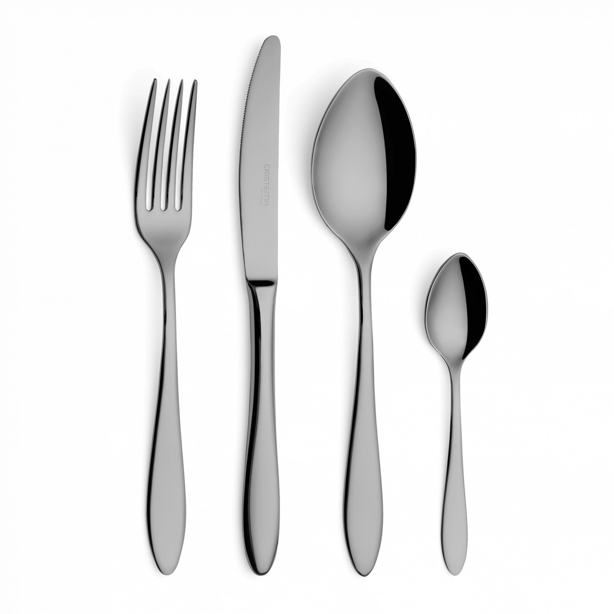 Набор столовых приборов на 6 персон, 24 предмета, цвет антрацит PEP-12000-24LANT Colombo