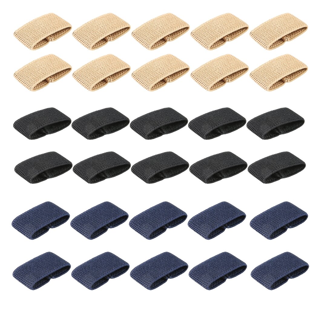 Упаковка из 30 штук, саржевое эластичное кольцо для ремня, эластичное кольцо для ремня, аксессуары для брючного ремня