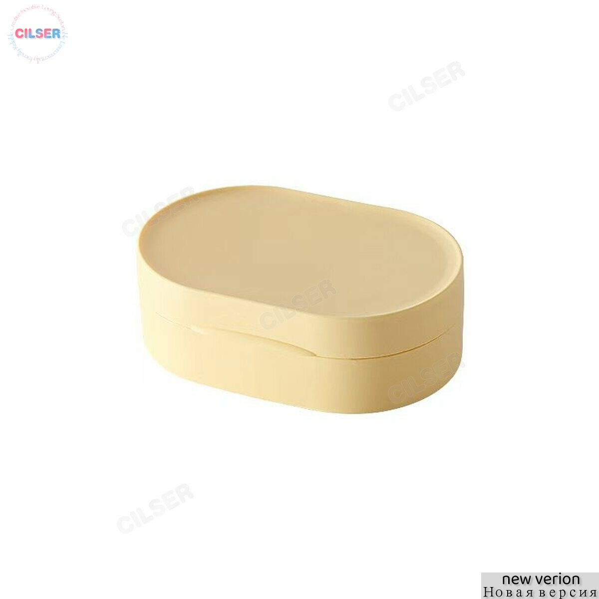 Мыльница с крышкой, мыльница дорожная с крышкой, цвет голубойA