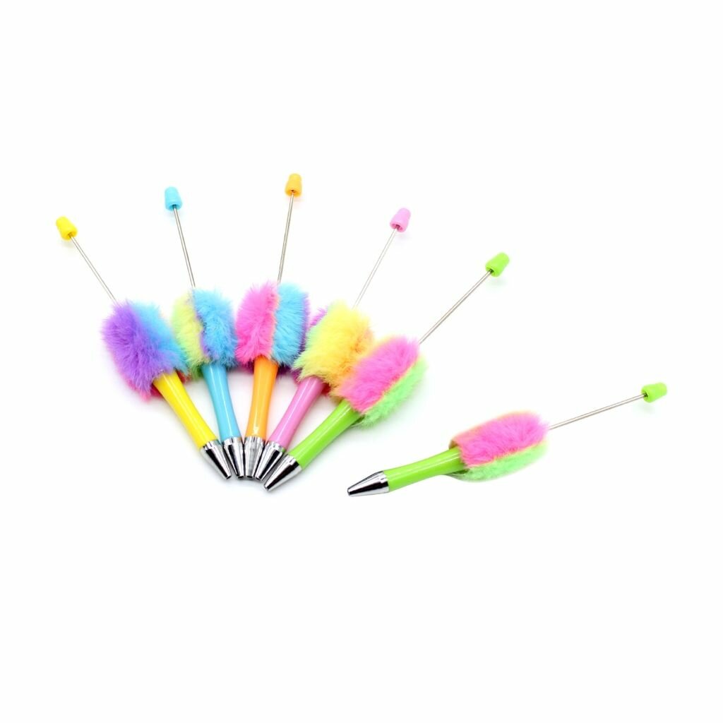 6 шт. Набор мягких ручек с бусинами