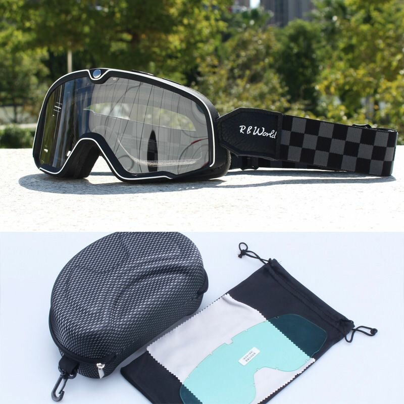 Защитные очки в стиле Harley Davidson, Ретро мотоочки для мотоциклетного шлема, Универсальные очки для кросовых и круизерных мотоциклов, Против солнца и ветра, Для открытого и закрытого шлема