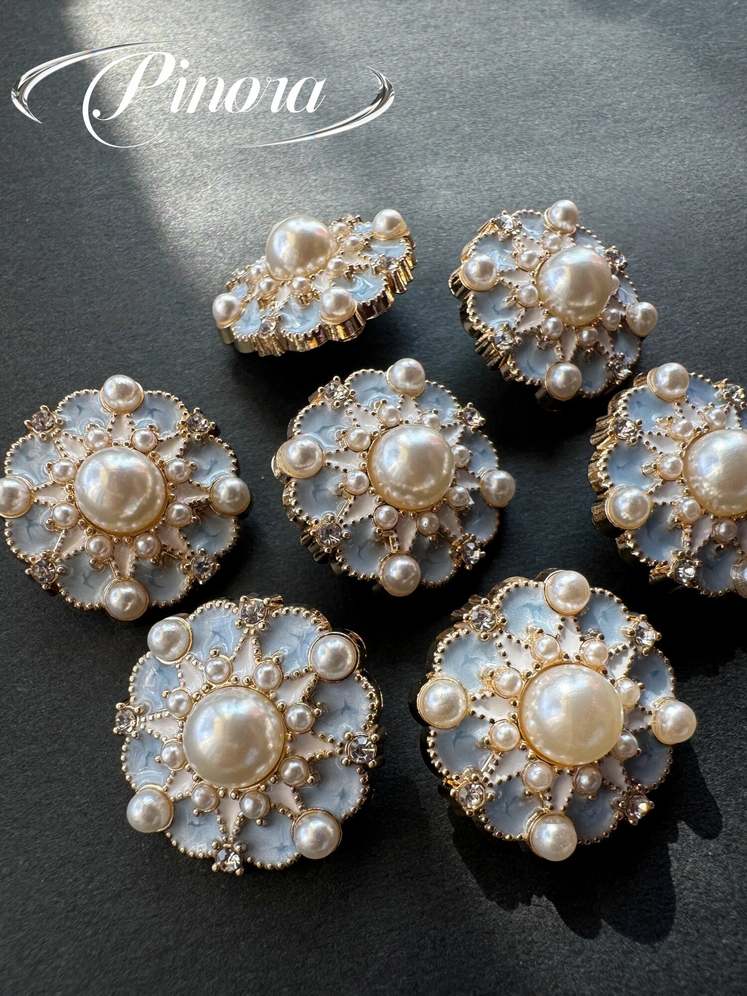 Пуговицы декоративные, винтажные пуговицы для рукоделия и шитья на ножке ,23mm, 5 шт.