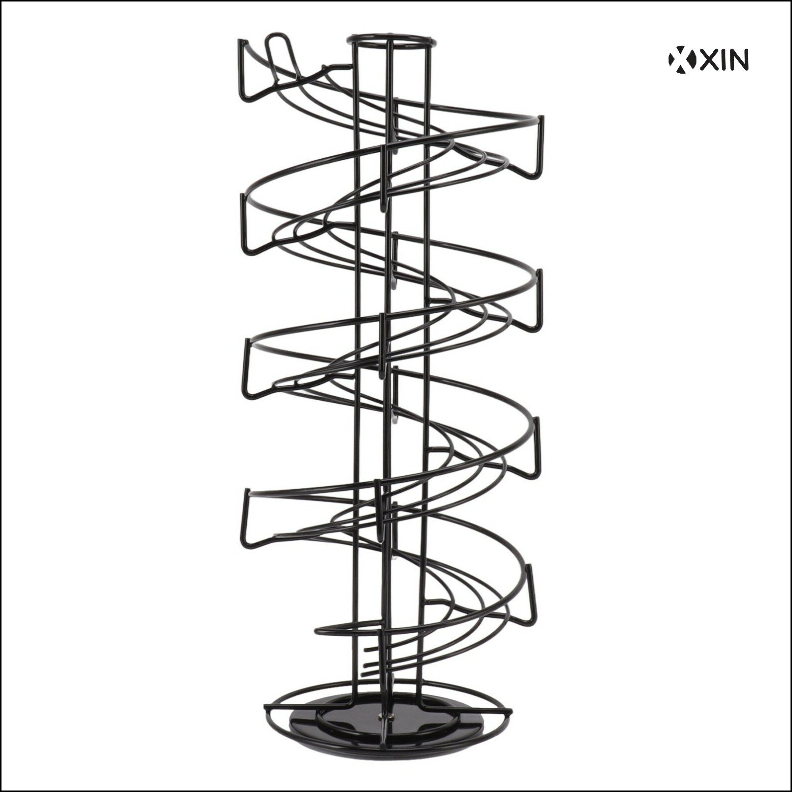 Держатель для кофейных капсул, вращающийся на 360 градусов, экономит место, 40 шт, стеллаж для хранения яиц в капсулах для кофе для Dolce Gusto, черный