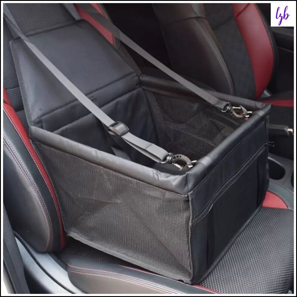 Складной автогамак BoomBoomShop для питомцев бестселлер черного цвета