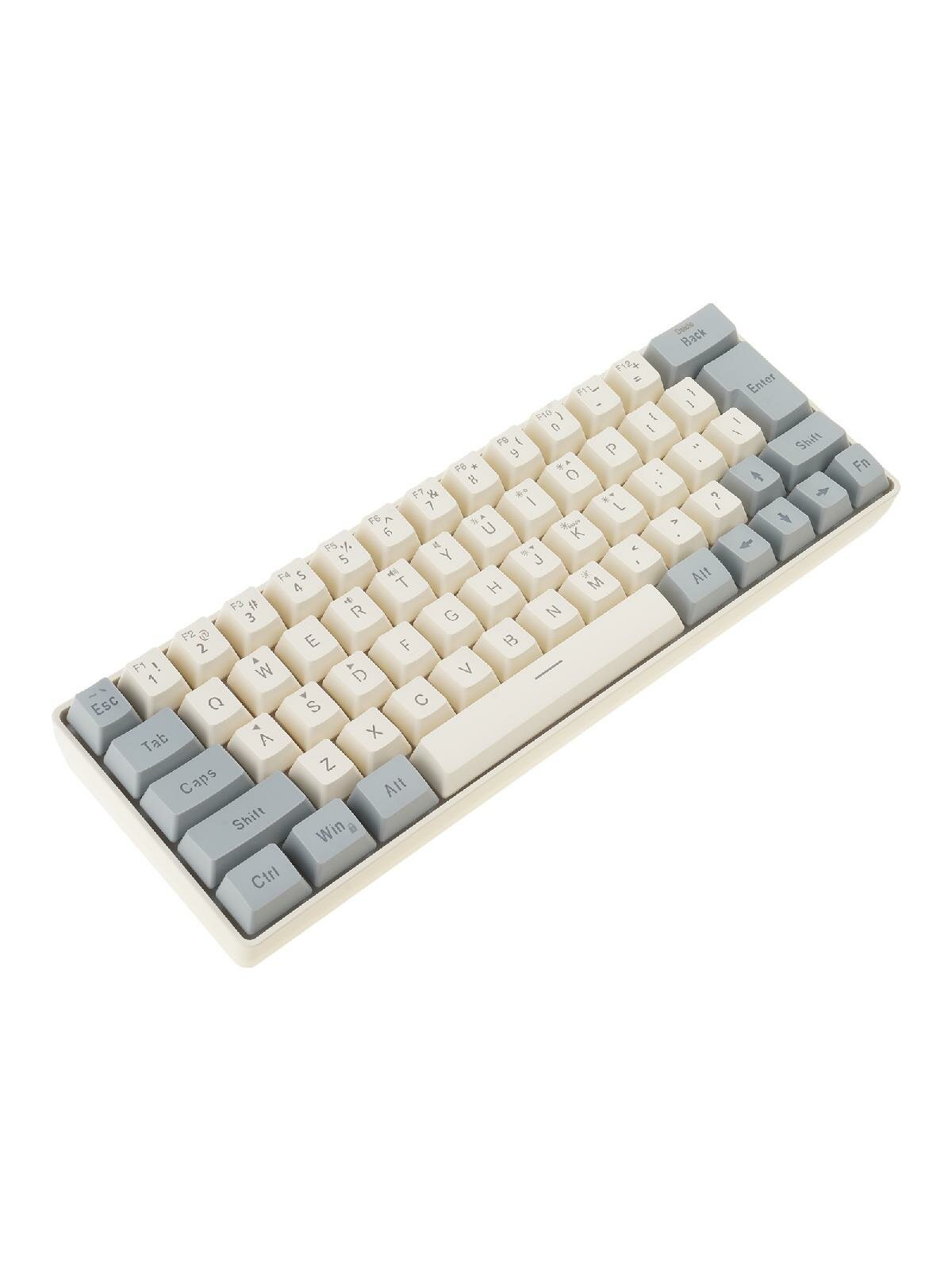 Corded Gaming Keyboard for PC Gamers LED Backlits Mechanical Keyboard 63 Key Desktop Computer Keyboard for Gaming