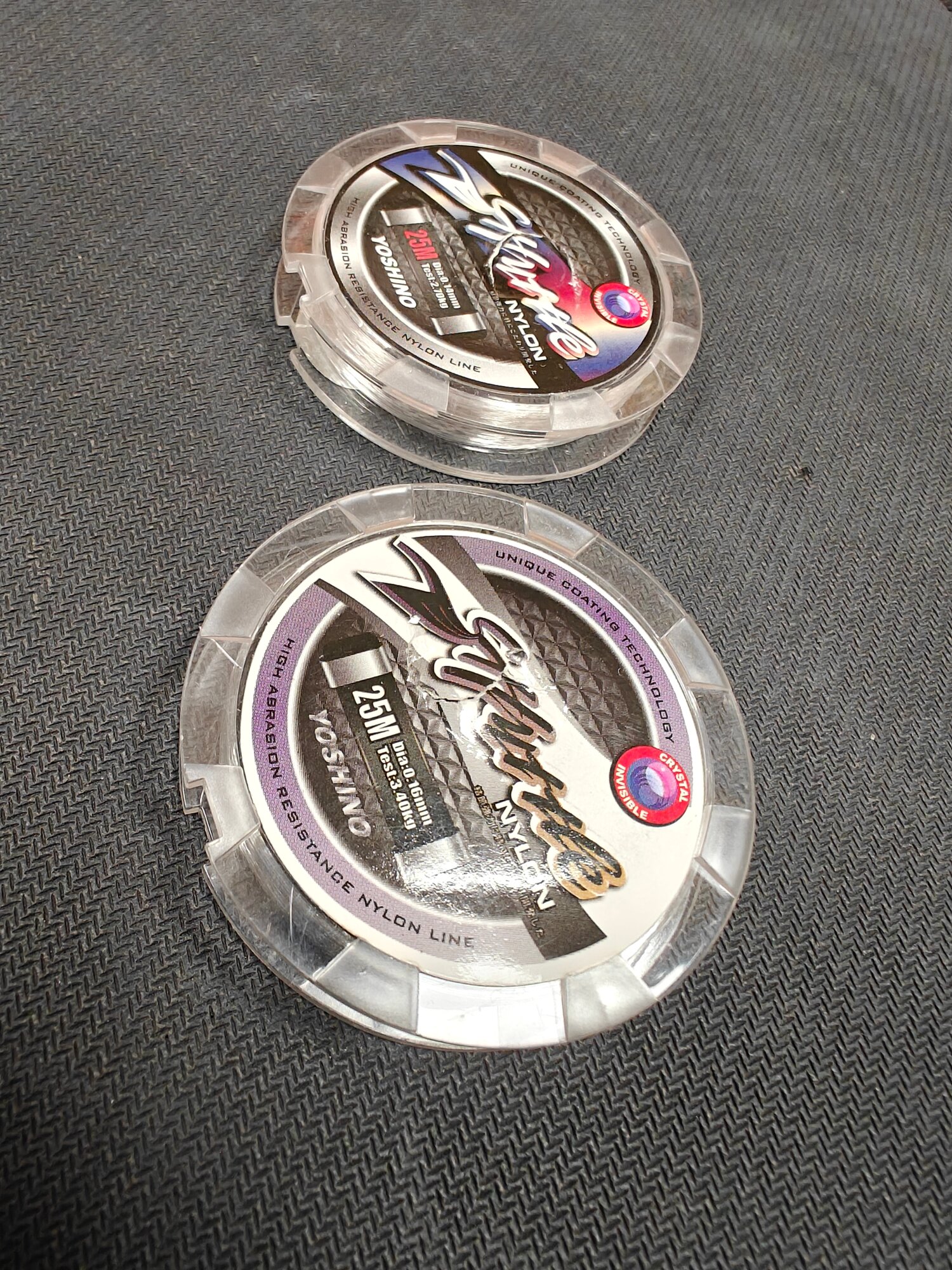 Зимняя леска YOSHING, толщина: 0.16 мм-3,40 кг/0,14мм-2,70кг, длина 25 м, 2 штуки, прозрачная