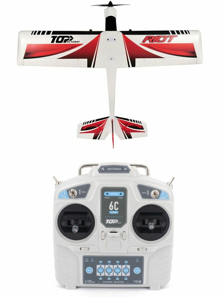 Радиоуправляемый самолет Riot Red 1400mm RTF - TOP049C