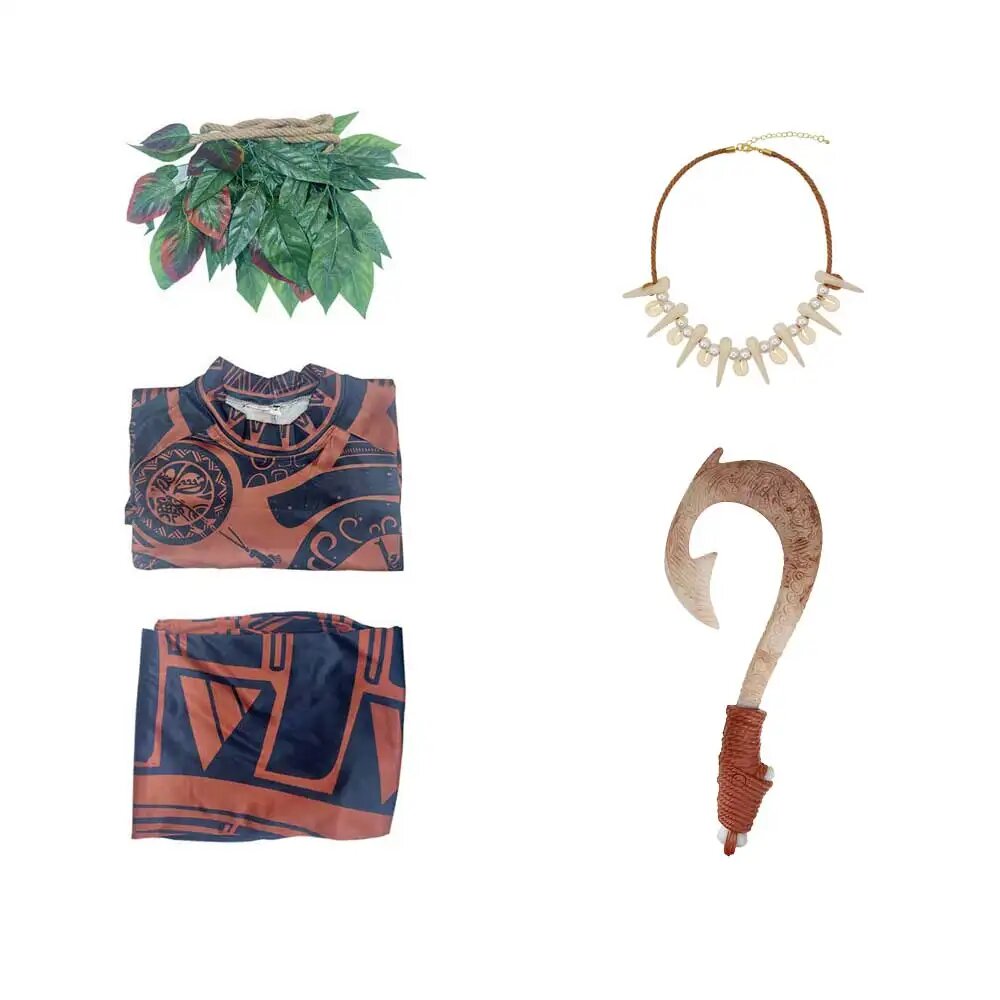 Костюм Моаны Листья Мауи OSMANLUER XXL, Set 2